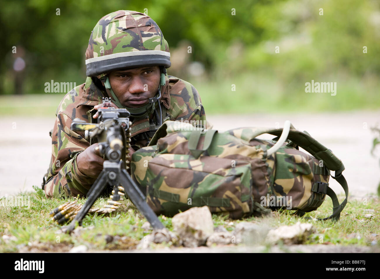 British soldiers from the 4th Battalion, The Rifles on execises at ...