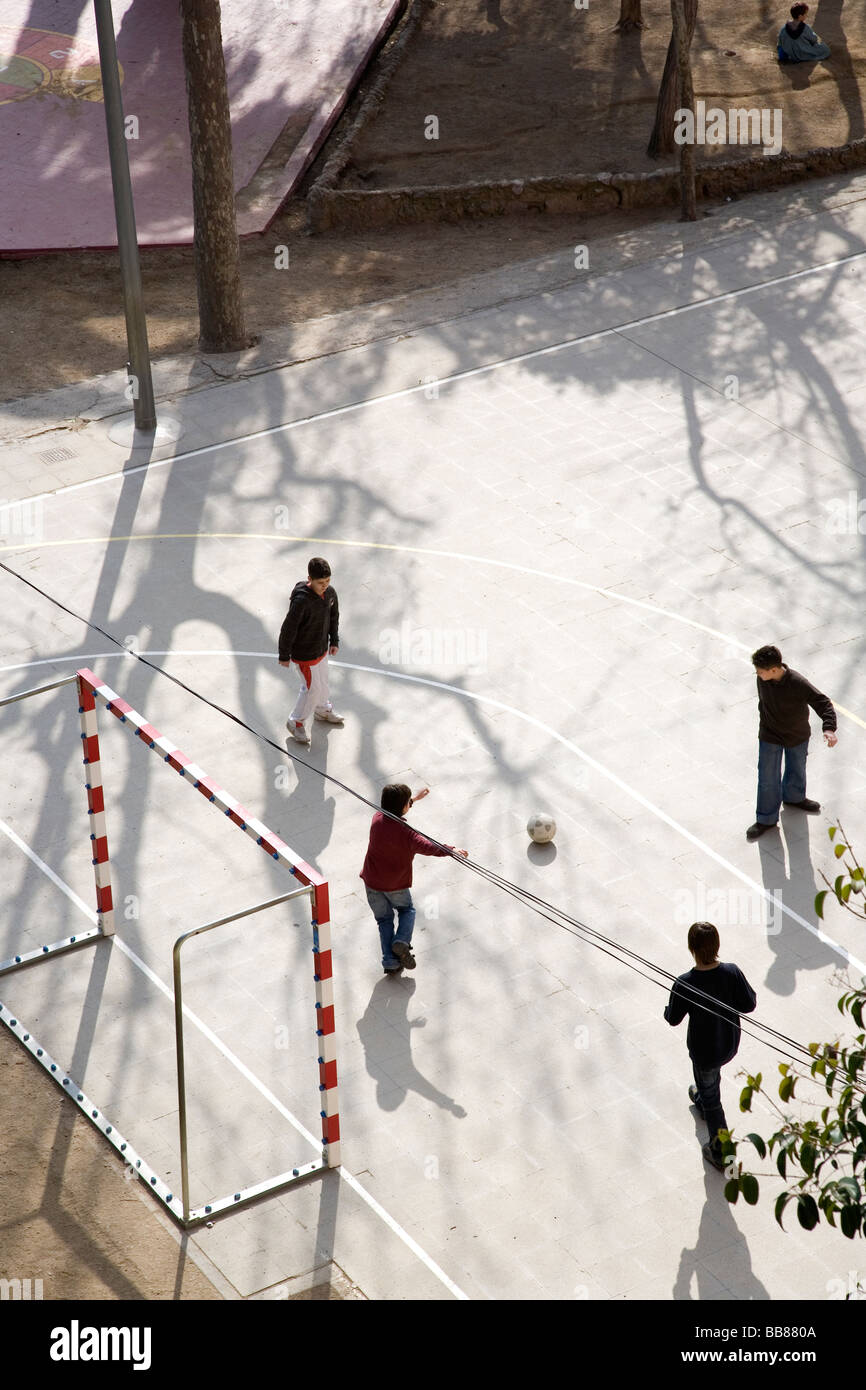 Children playing soccer spain hi-res stock photography and images - Alamy