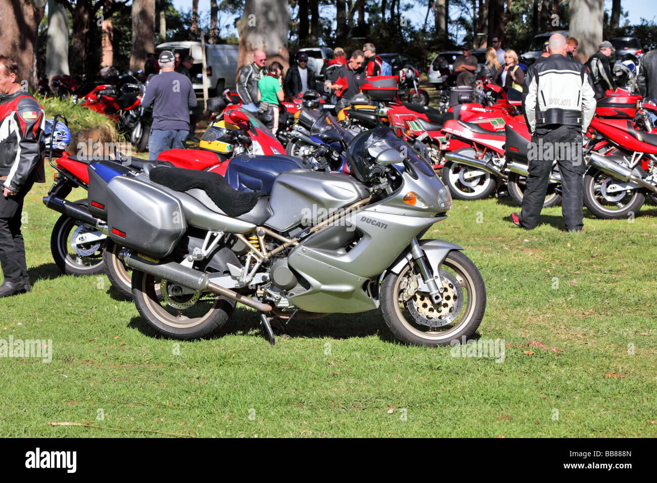 Ducati motorcycle club meets to display their bikes Stock Photo - Alamy