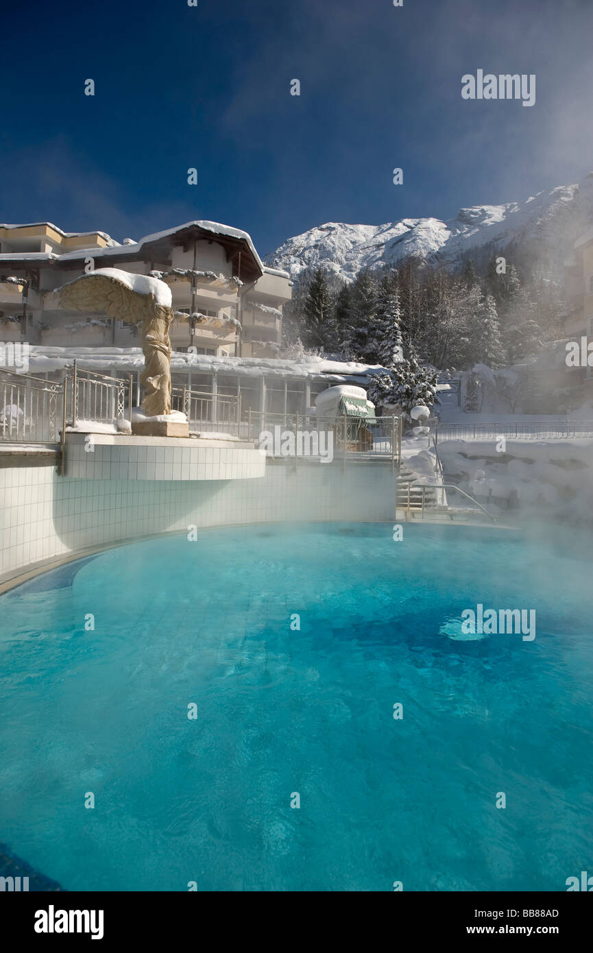 Snow covered mountains swimming pool hi-res stock photography and ...