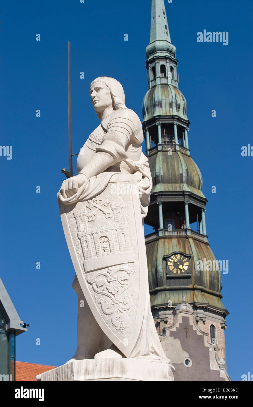 Latvia riga roland monument hi-res stock photography and images - Alamy