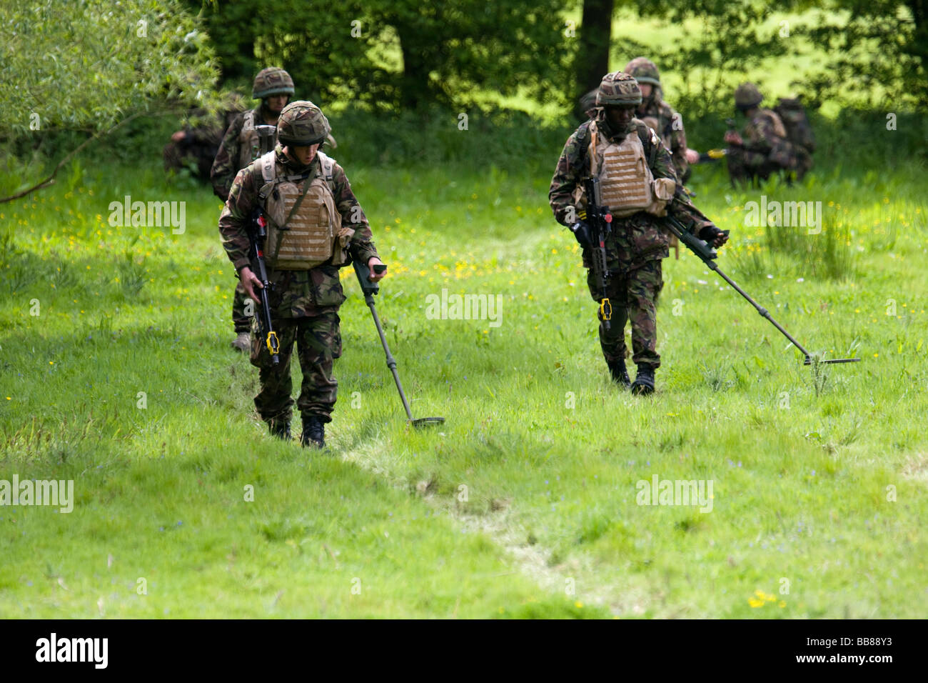 British soldiers from the 4th Battalion, The Rifles on execises at ...