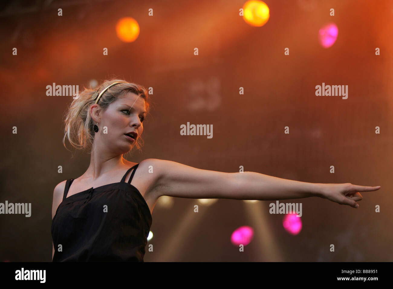 Eva Briegel, singer and frontwoman of the German rock and pop band Juli ...