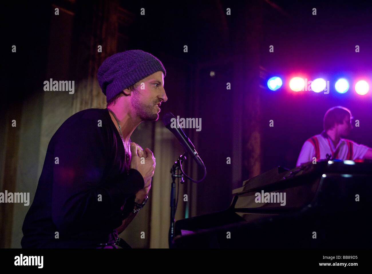Canadian pop musician Daniel Powter performing live at Radio Pilatus ...