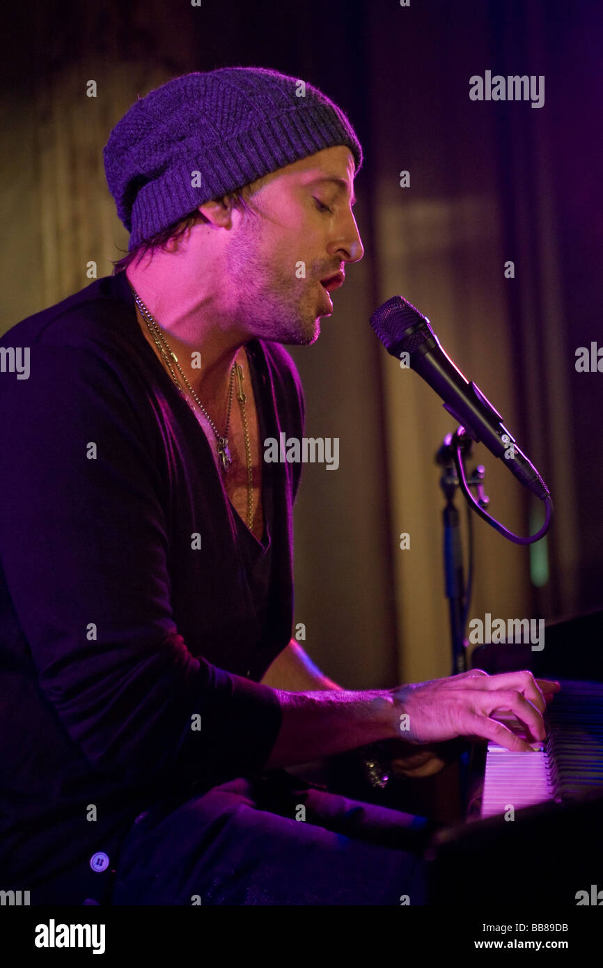 Canadian pop musician Daniel Powter performing live at Radio Pilatus ...