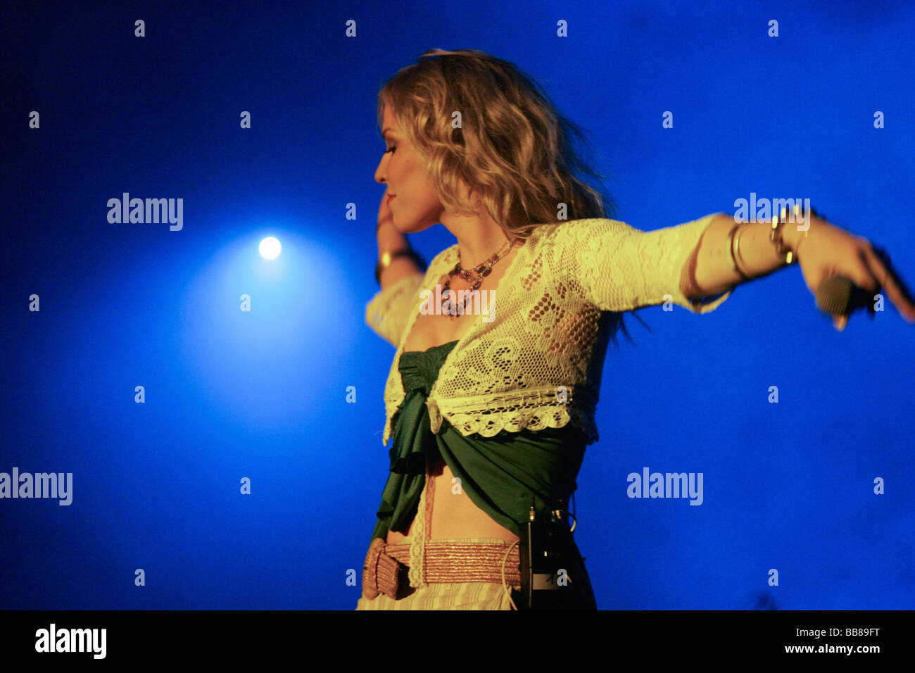 British singer Natasha Bedingfield performing live at Ebikon Open Air ...