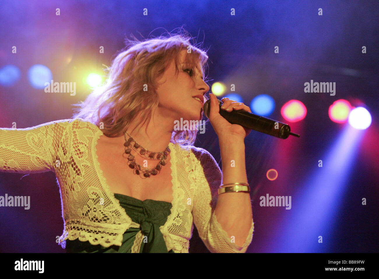 British singer Natasha Bedingfield performing live at Ebikon Open Air ...