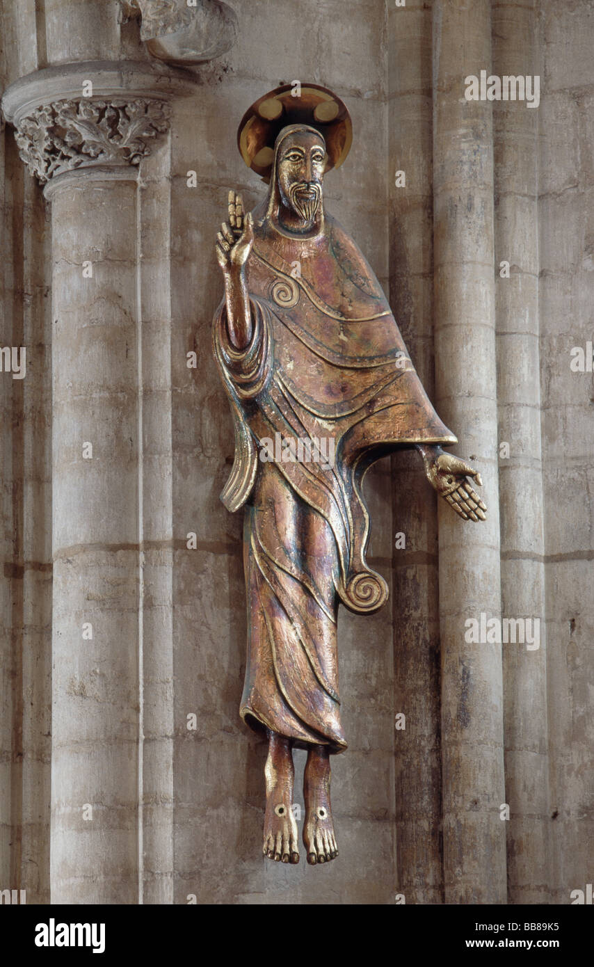 Ely Cathedral Christ in Glory statue, Peter Ball 2000 Stock Photo - Alamy