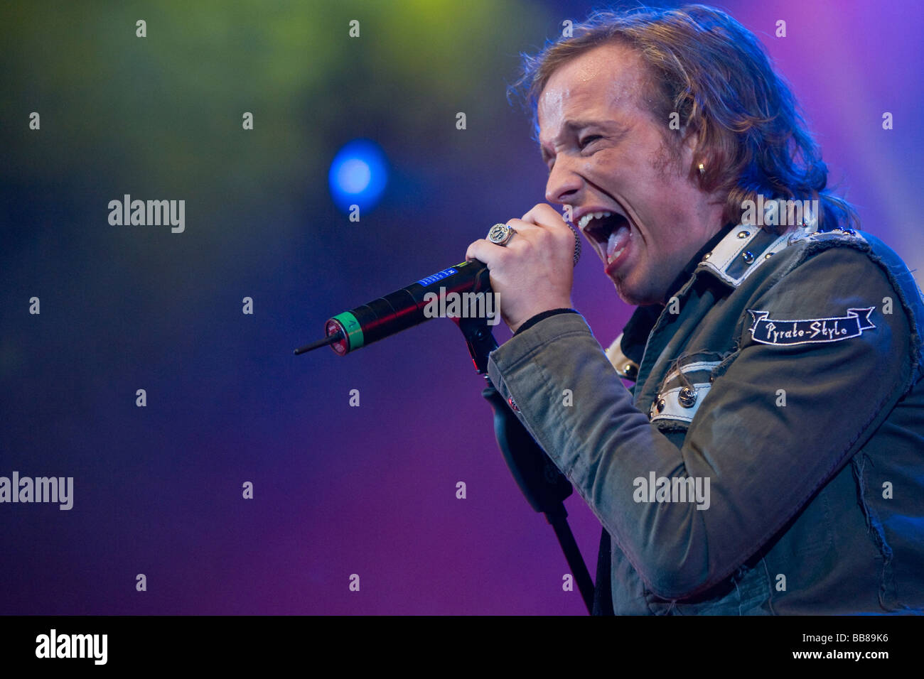 Tobias Sammet, singer and frontman of the German power-metal band ...