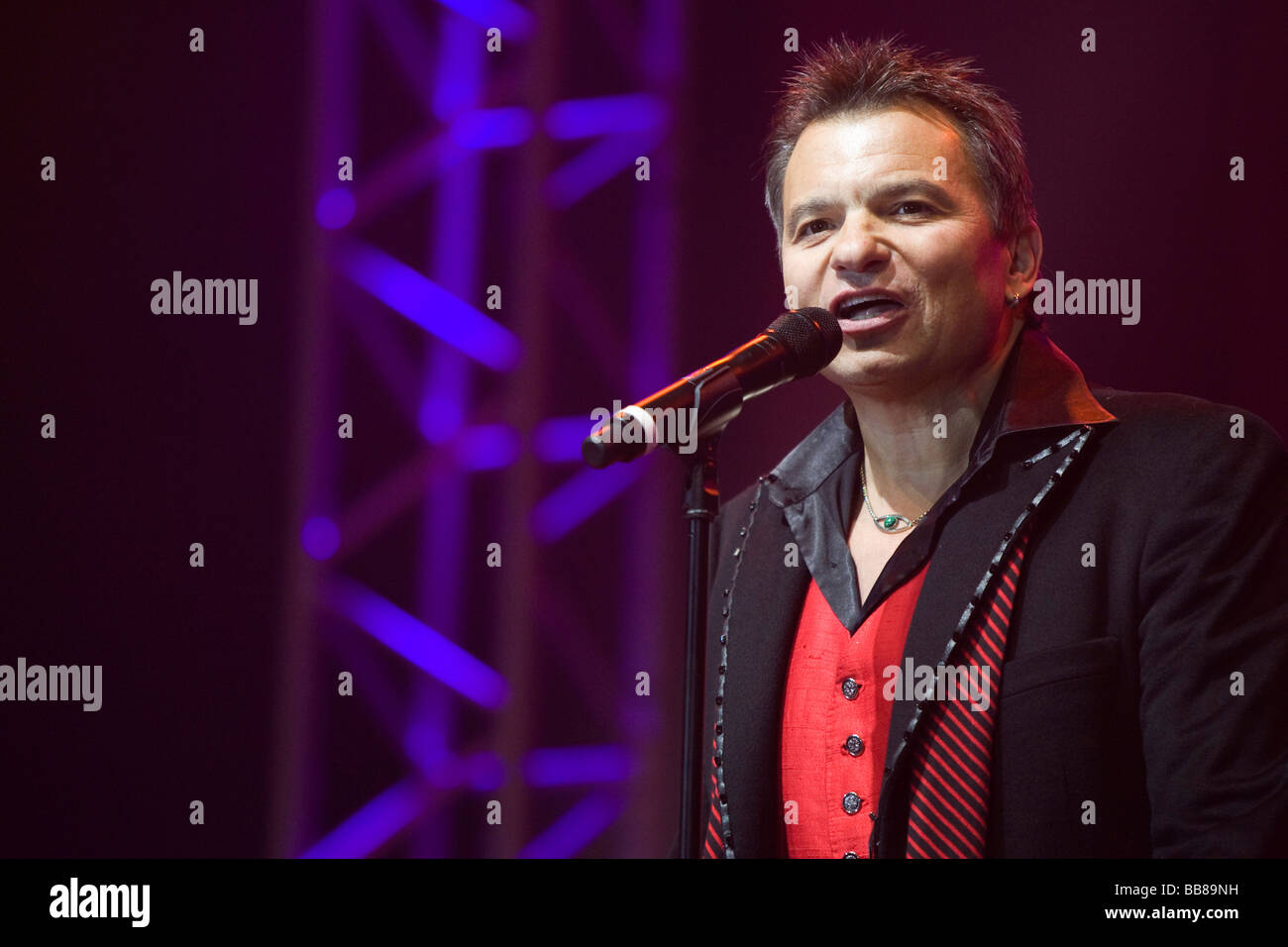 Markus Wolfahrt, singer and frontman of the Austrian folk group "Die ...