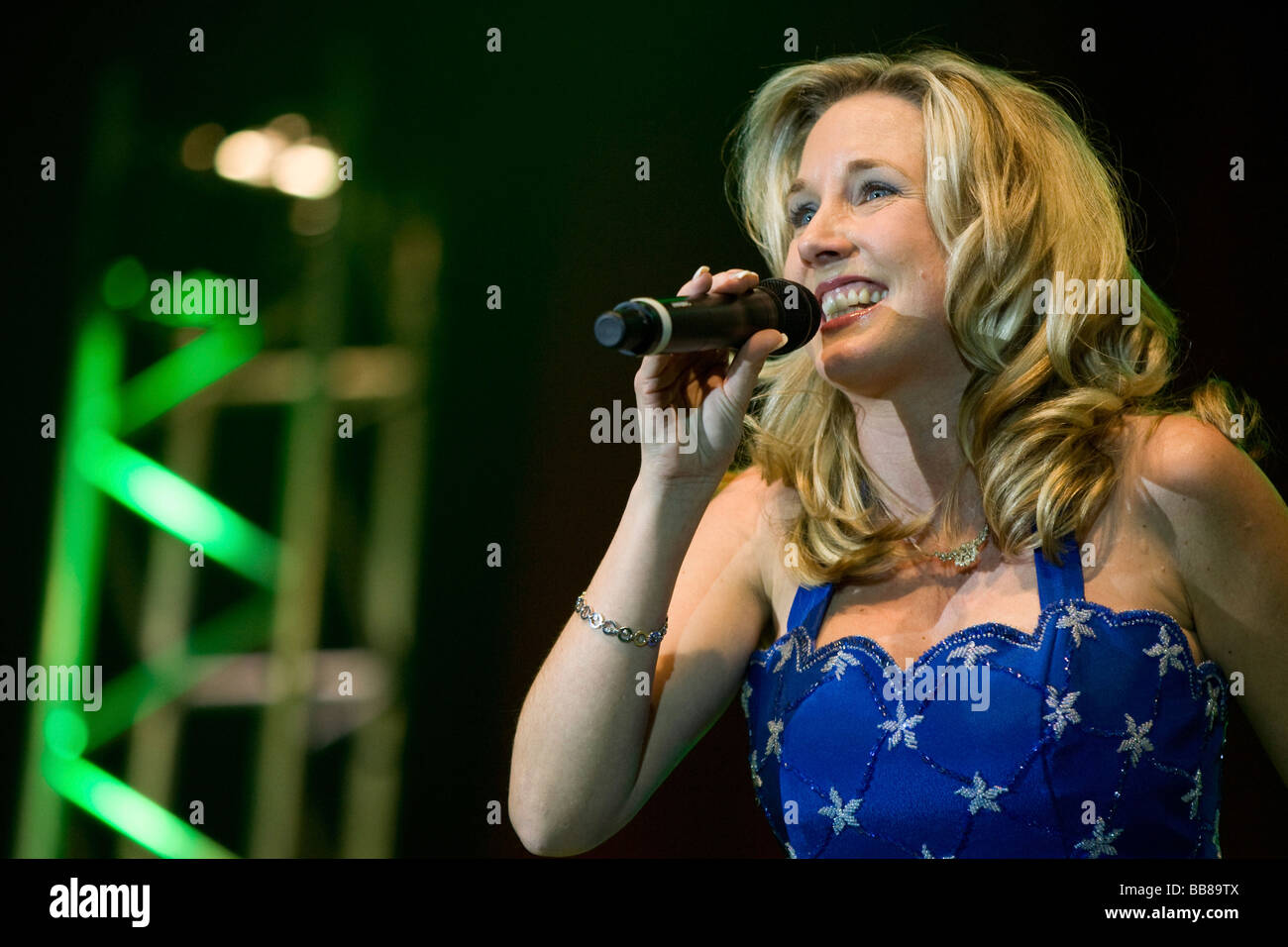 Swiss folk and schlager singer Diana performing live at the 9th ...
