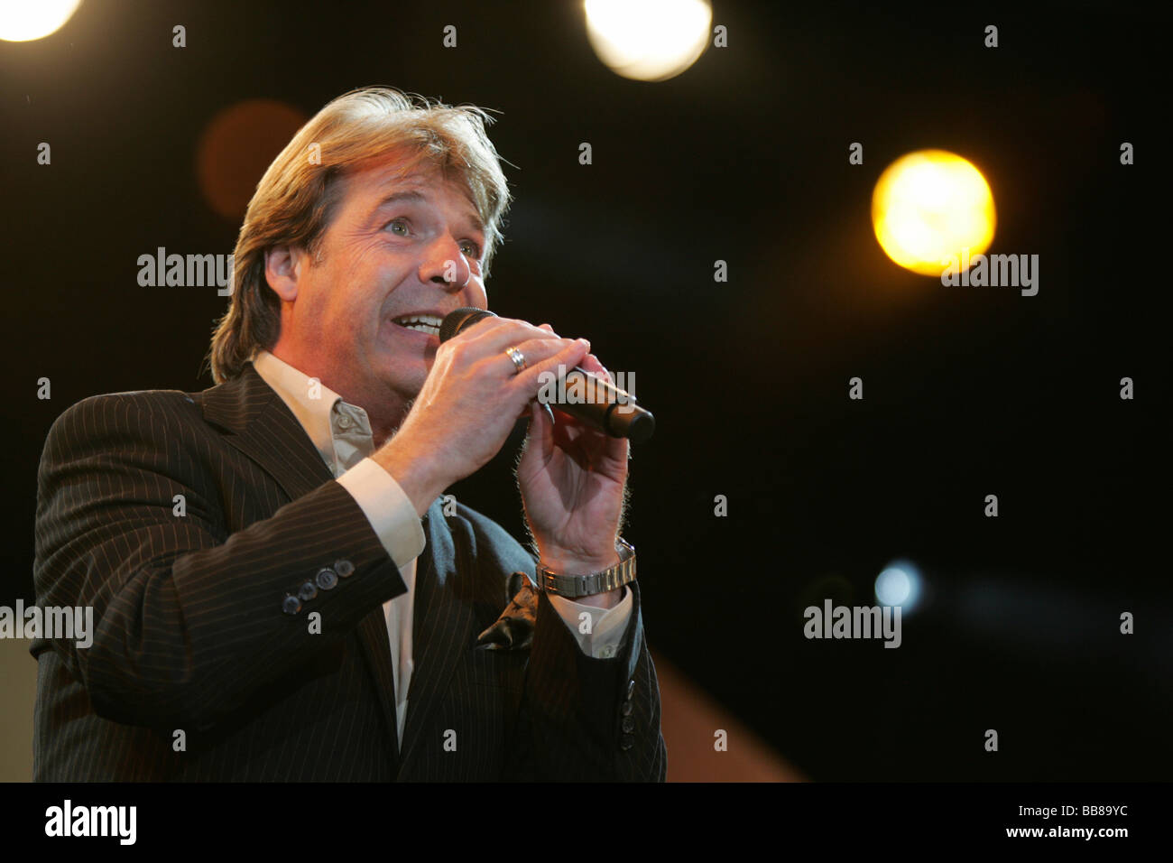 German schlager singer Patrick Lindner performing live at the 7th Volks ...