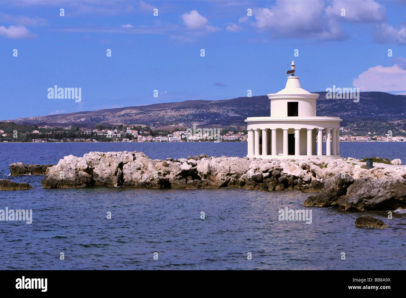 St. Theodore Lighthouse at Argostoli, on the Ionian Island of ...