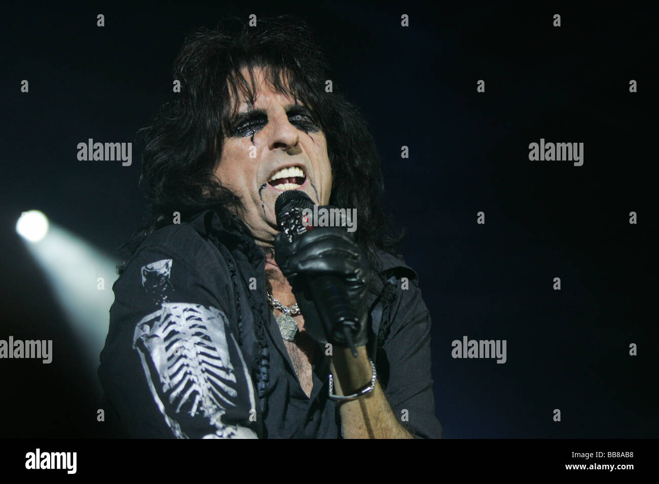 Alice Cooper, US rock musician, live at the Rocksound Festival in ...