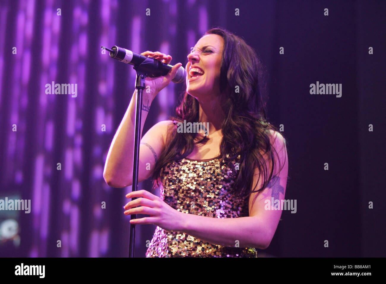 Melanie C, British singer and member of the girl band Spice Girls, live ...