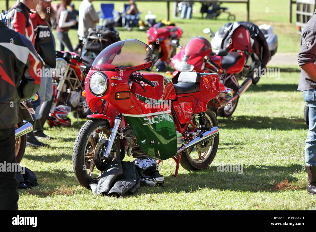 Ducati motorcycle club meets to display their bikes Stock Photo - Alamy
