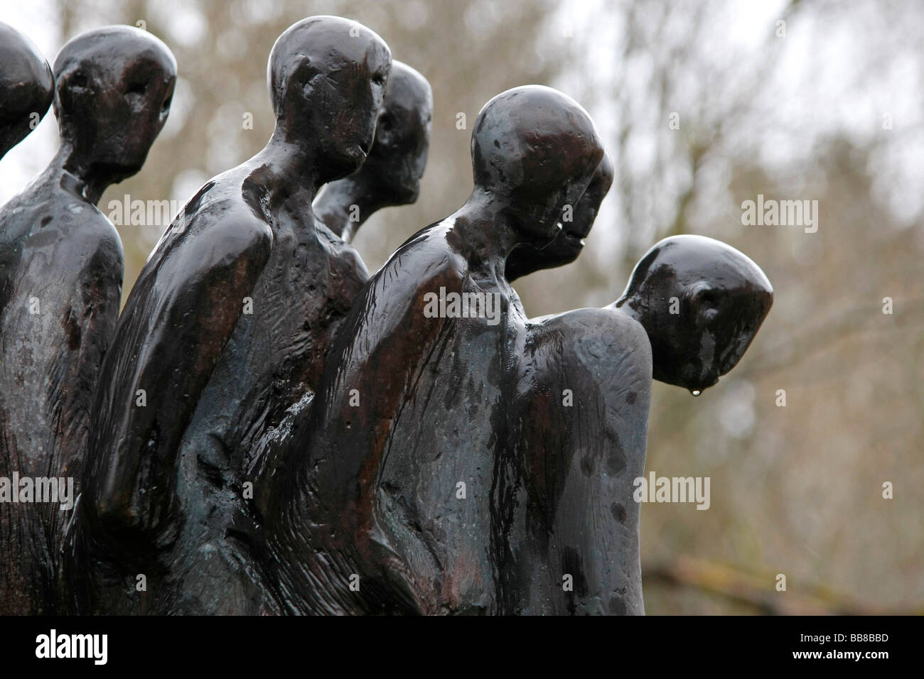 Sculpture of dachau concentration camp prisoners death march hi-res ...
