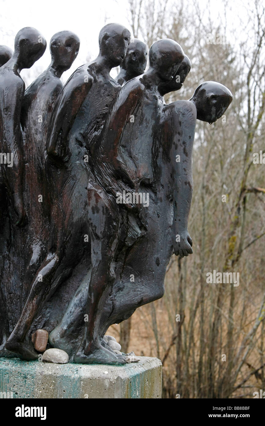 Sculpture of dachau concentration camp prisoners death march hi-res ...