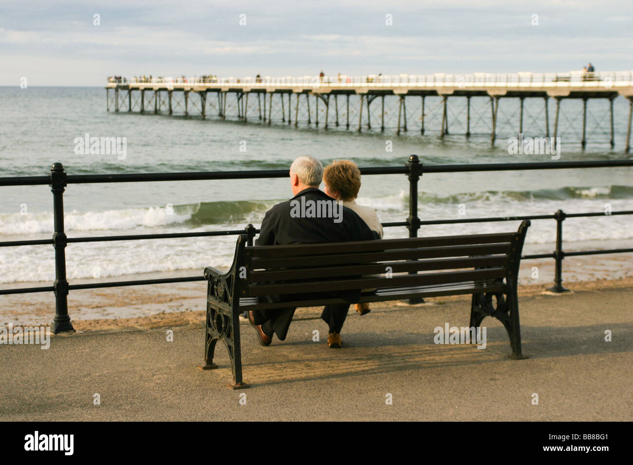 Sight Seer at Saltburn Cleveland England Stock Photo - Alamy