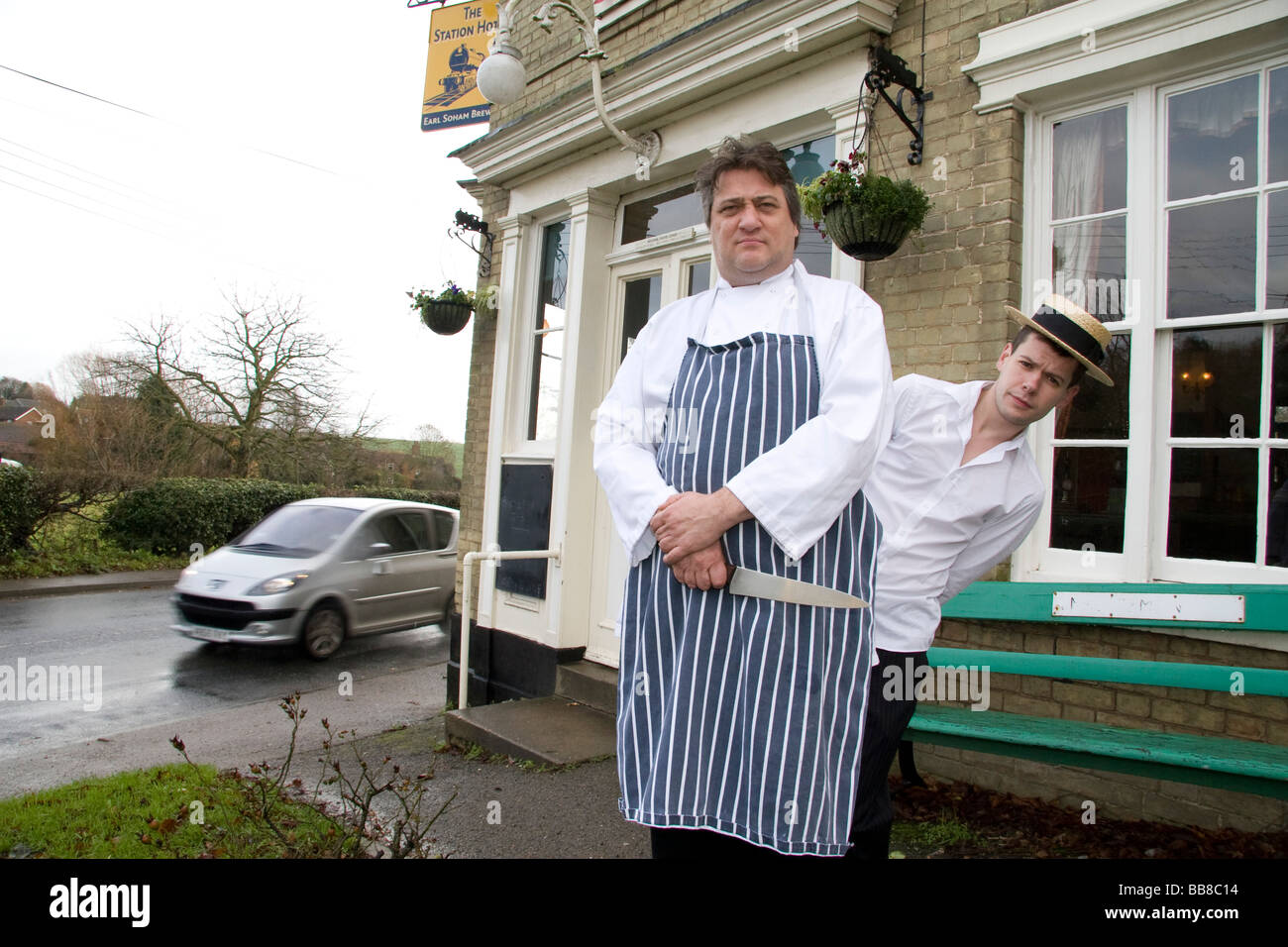 Straw boater butcher hi-res stock photography and images - Alamy