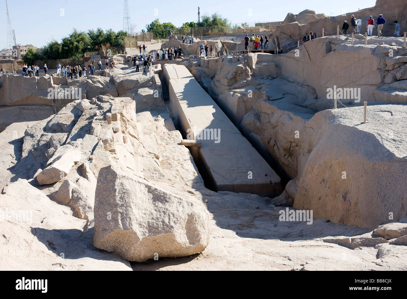 Unfinished obelisk, stone quarry, Assuan, Egypt, Africa Stock Photo - Alamy
