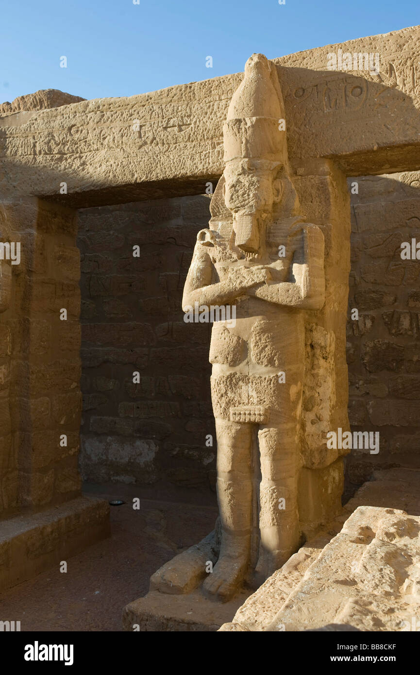 Osiris pillar statue, Wadi Es-Sebua Temple, UNESCO World Heritage Site ...