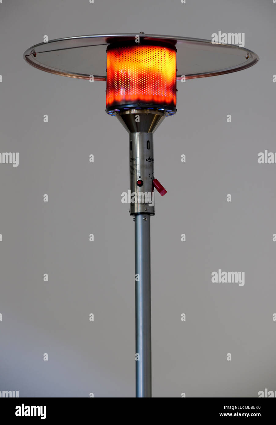 Red-hot gas burner of a patio heater Stock Photo - Alamy