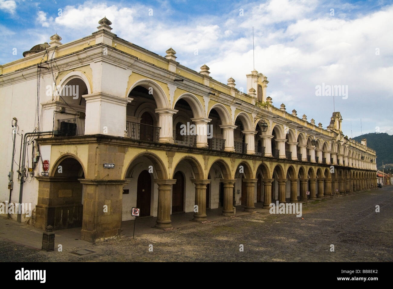 Building in colonial style; Antigua, Guatemala Stock Photo - Alamy