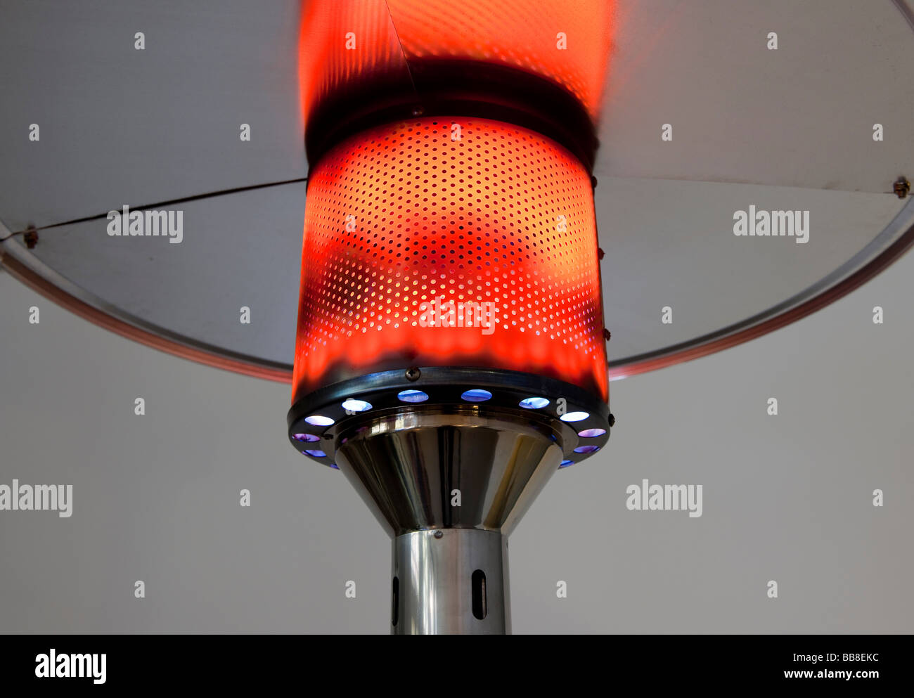 Red-hot gas burner of a patio heater Stock Photo - Alamy