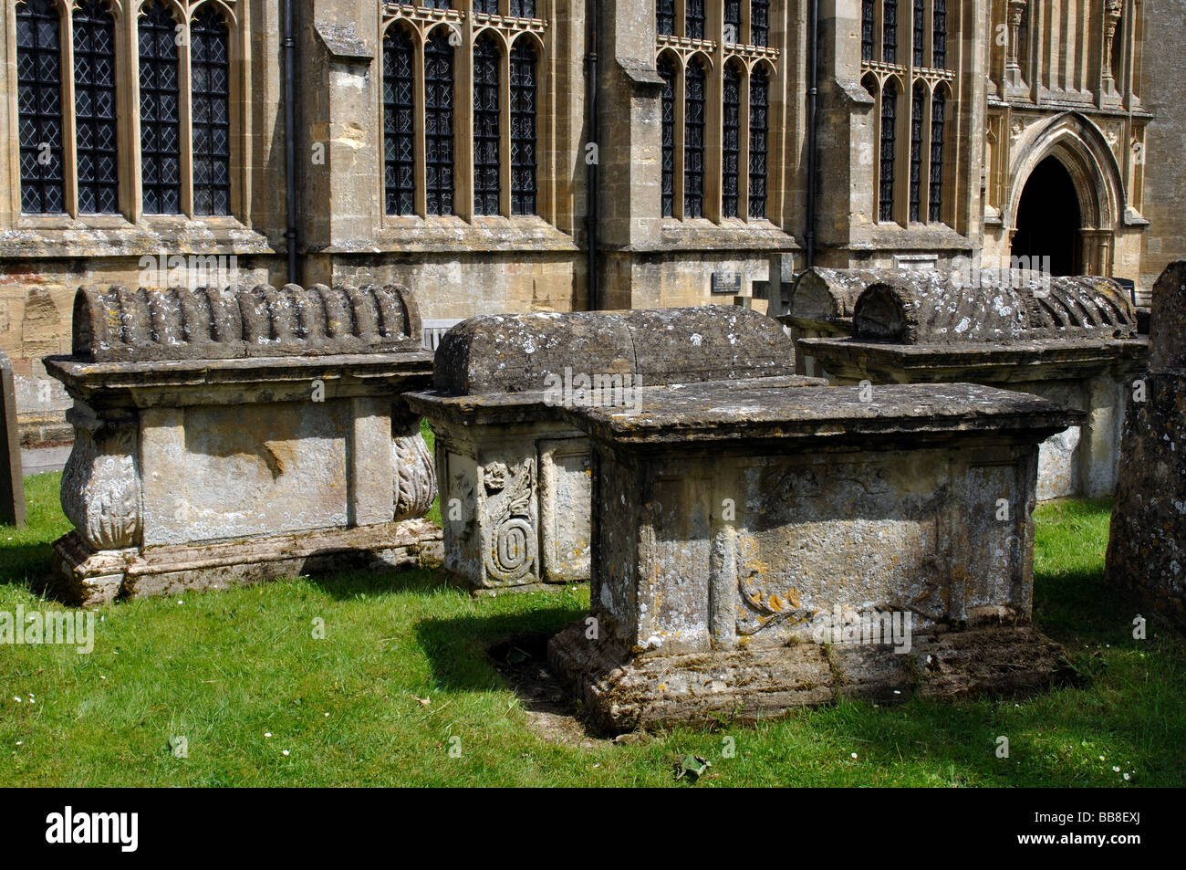 Table tomb and bale tombs, St.John the Baptist churchyard, Burford ...
