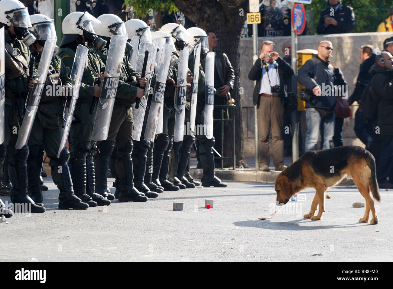 Athens riots December 2008 Greece Stock Photo - Alamy
