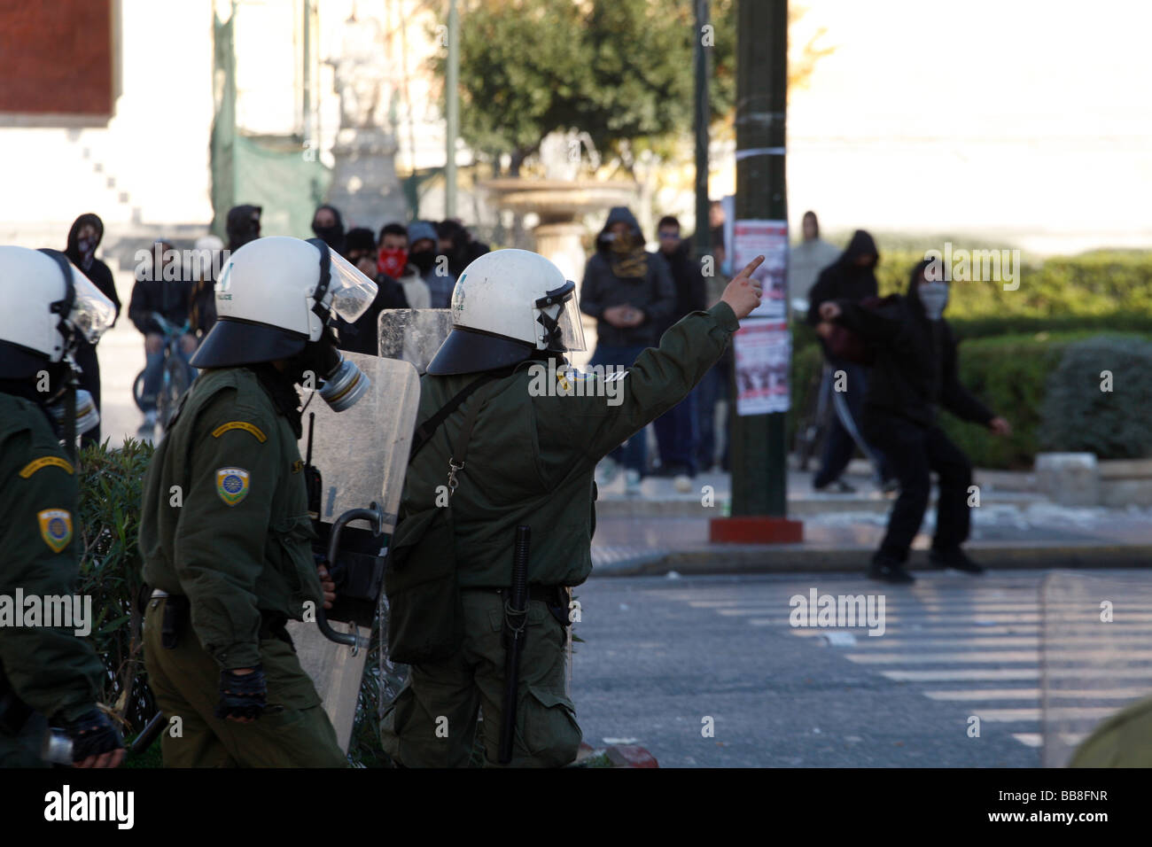December riots hi-res stock photography and images - Alamy