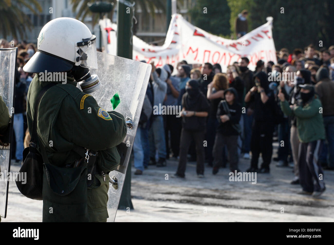 2008 greek riots hi-res stock photography and images - Alamy