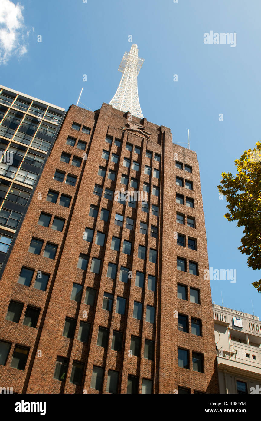 The AWA Wireless House with the steel tower on York Street Central ...