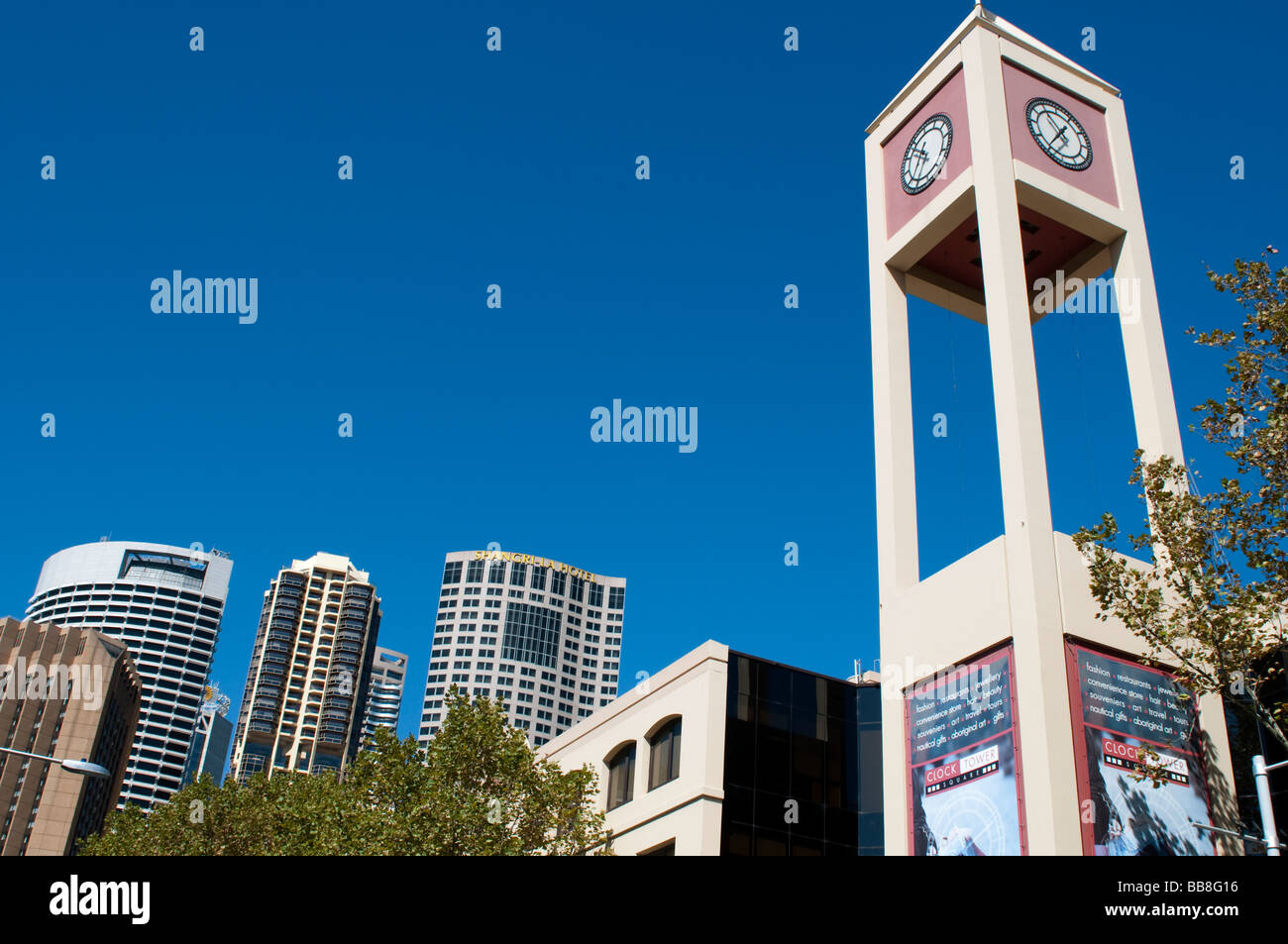 The Clock tower on Argyle street The Rocks Sydney NSW Australia Stock ...