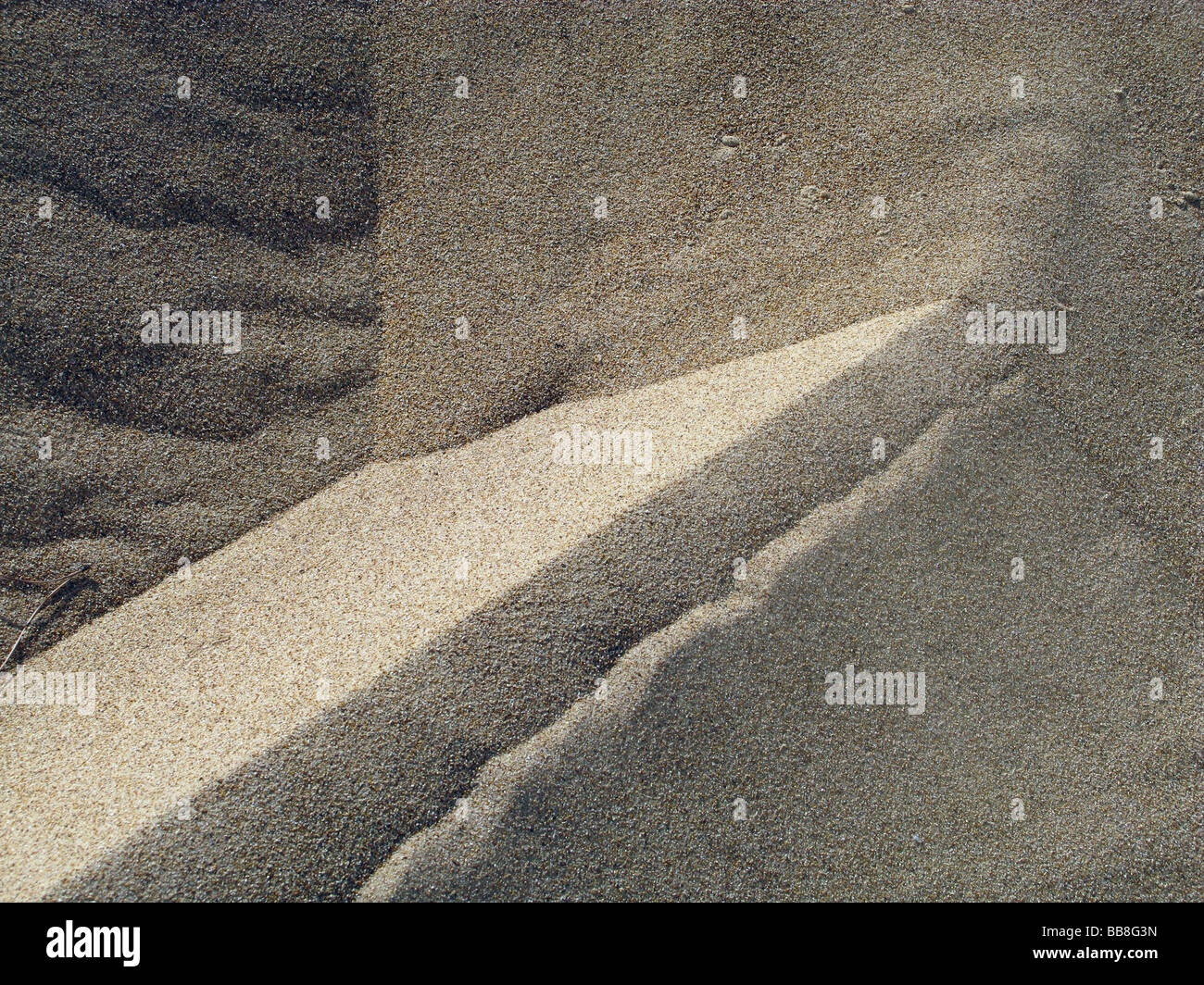 abstract nature shapes in a pile of sand on building site Stock Photo ...
