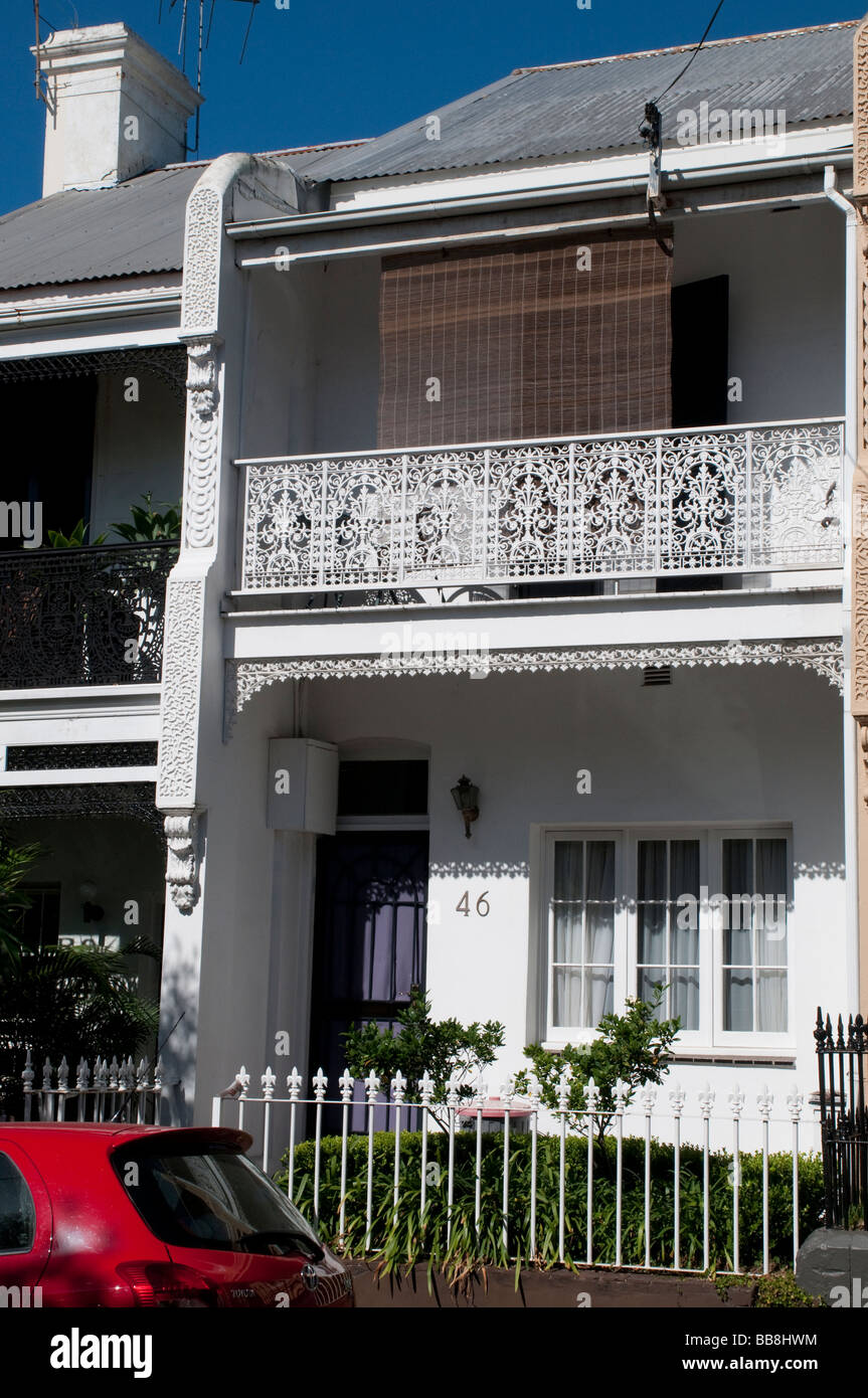 Victorian Terrace houses Paddington Sydney NSW Australia Stock Photo ...