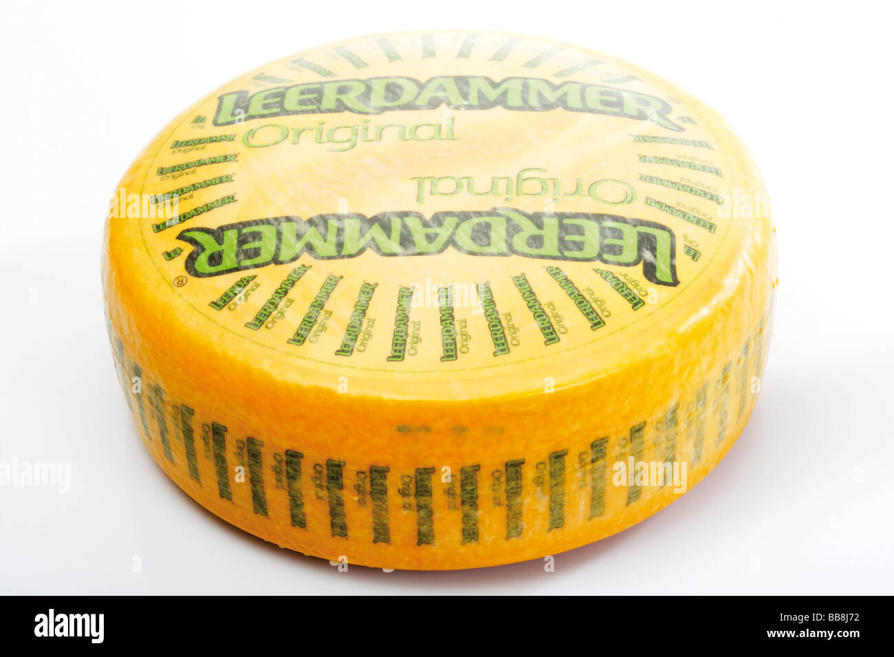 Wheel of Leerdammer cheese Stock Photo - Alamy