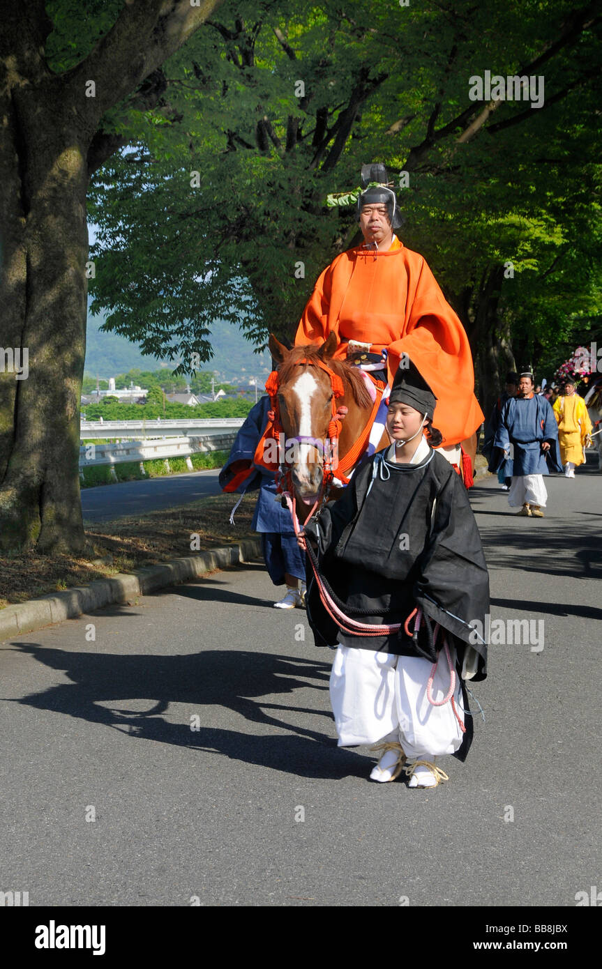 Aoi Festival, procession from Shimogamo Shrine to Kamigamo Shrine ...