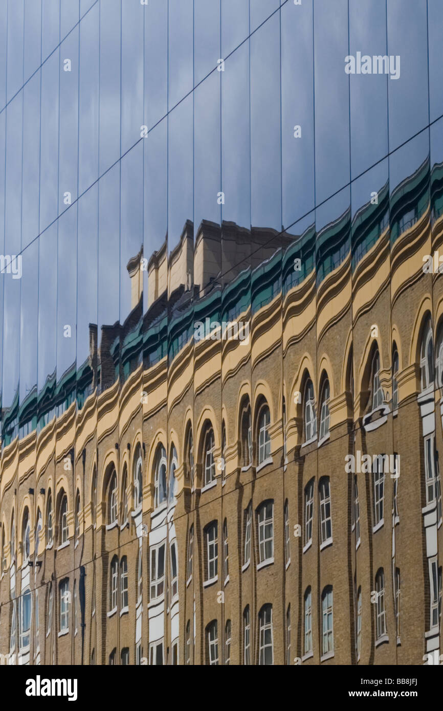 Battle Bridge Lane reflection reflections new docklands development ...