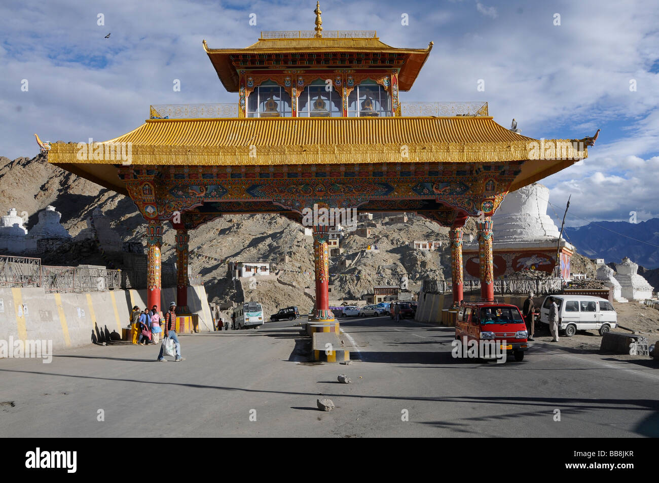 City gate of Leh, Ladakh, North India, Himalayas, Asia Stock Photo - Alamy
