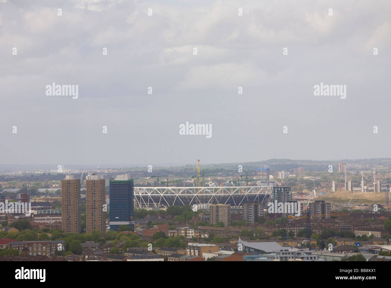 LONDON OLYMPICS 2012 The London Olympic Stadium under construction in ...