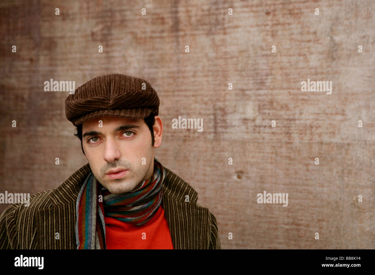 Portrait of thoughtful natural man Stock Photo - Alamy