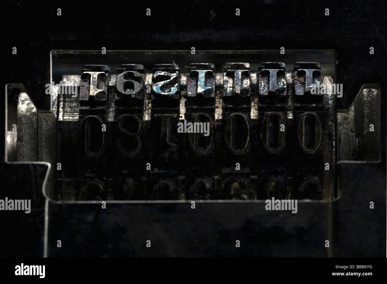 stamp numbers - closeup Stock Photo - Alamy