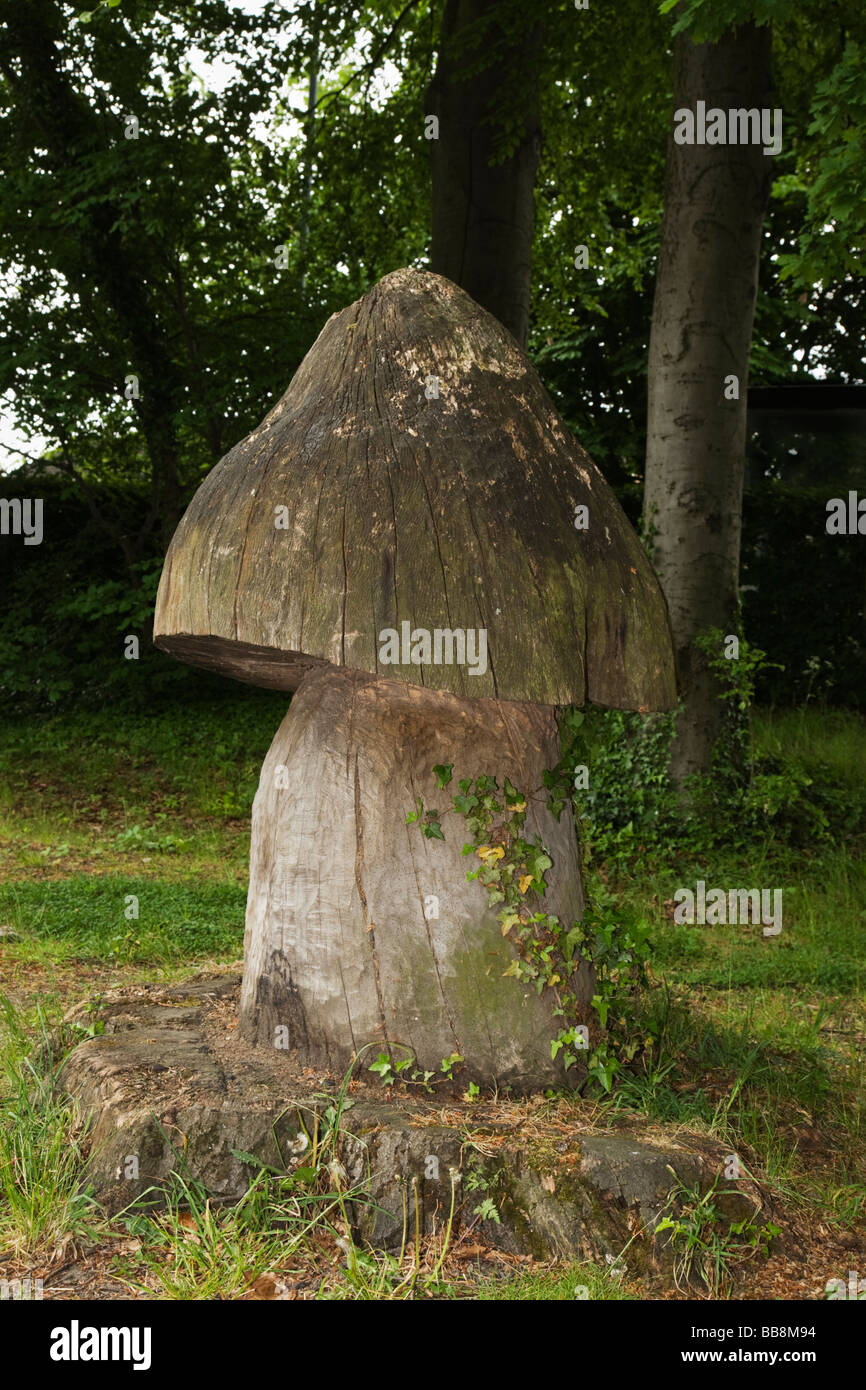 Toadstool tree sculpture at Cherry Hinton hall, Cambridge, England ...