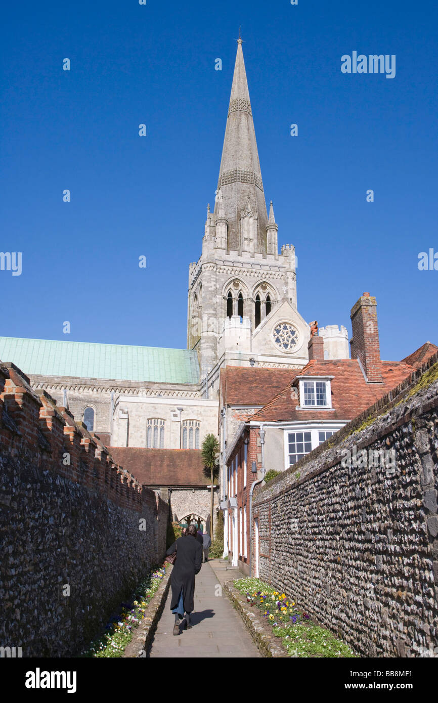 Chichester Cathedral, Chichester, Sussex, England, United Kingdom Stock ...