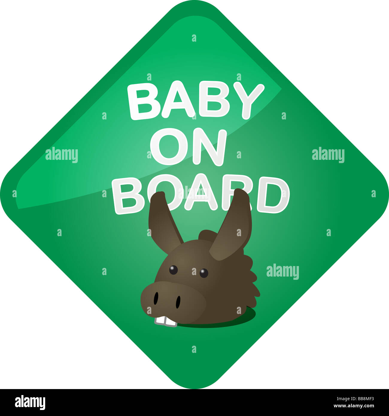 Donkey warning sign hi-res stock photography and images - Alamy
