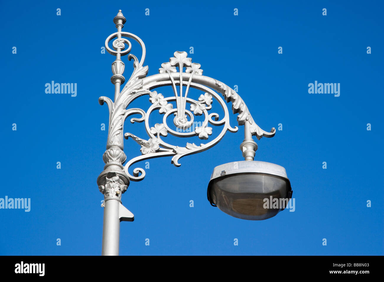 Street lamp against blue sky, Dublin, Ireland Stock Photo - Alamy