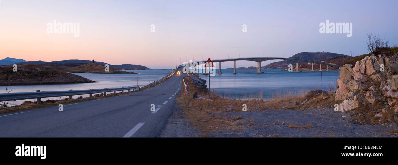 Coastline of kvaloya with sommaroy island hi-res stock photography and ...