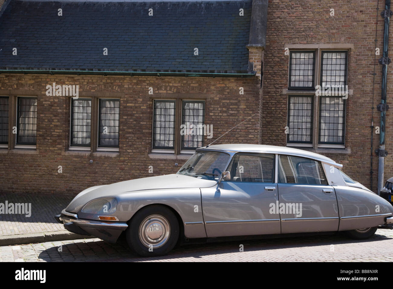 Antique Citroen at Korte Burg near Abbey, Middelburg, Zeeland ...